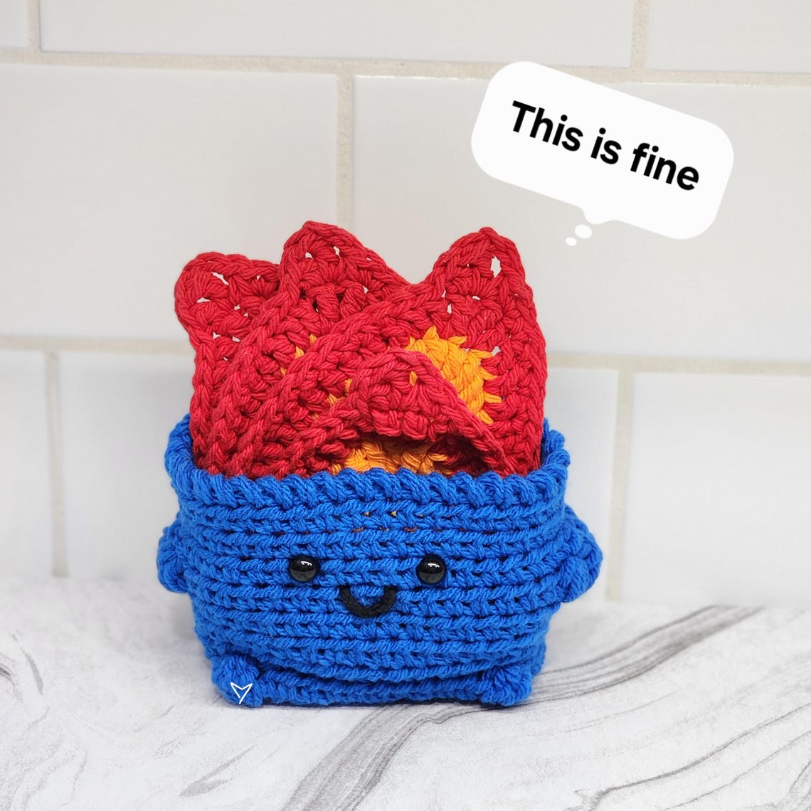 Dumpster Fire Coaster Set Crochet Pattern (digital Download) - Etsy
