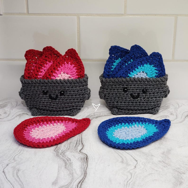 Dumpster Fire Coaster Set Crochet Pattern (digital Download) - Etsy