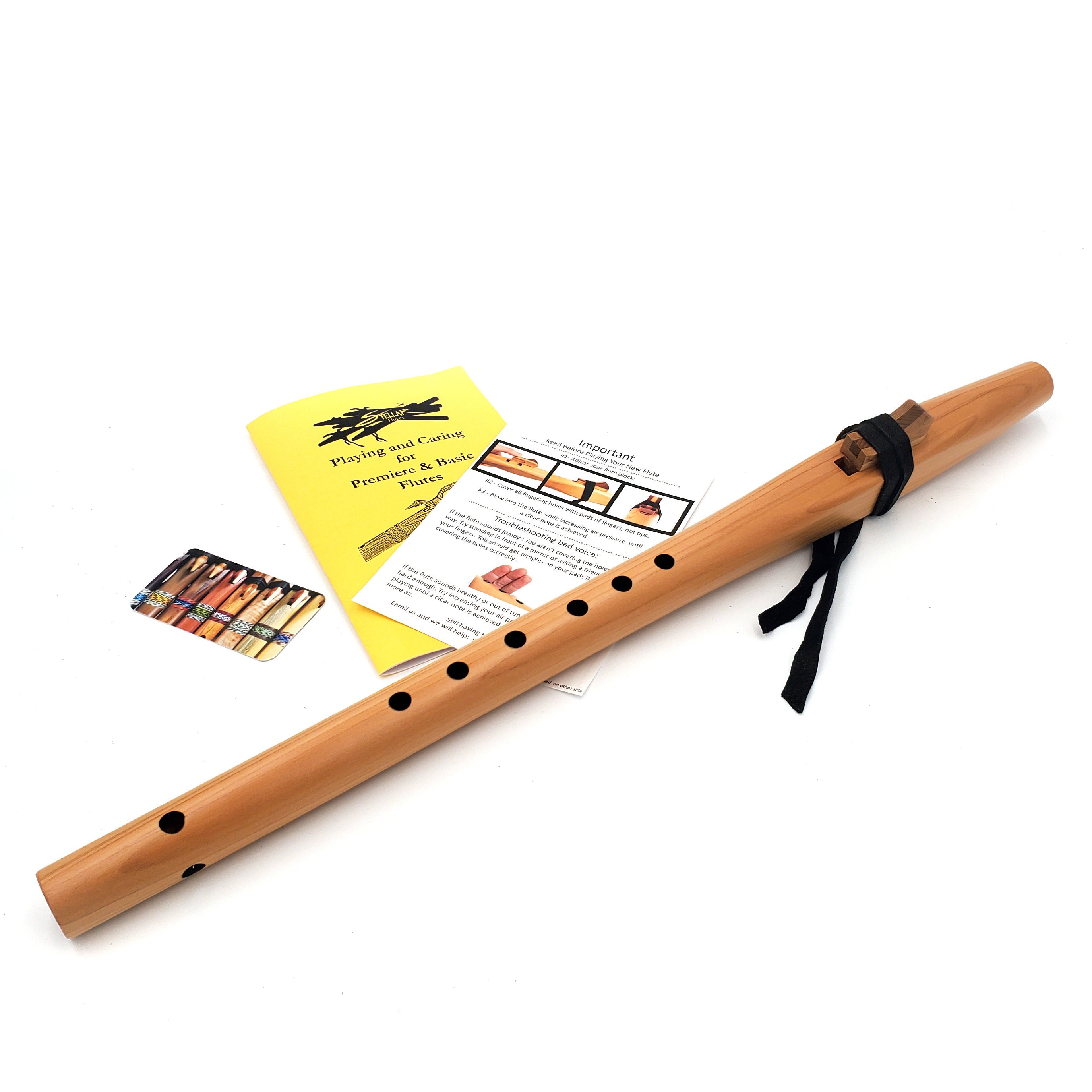 Beginner Flute Key of G by Stellar Flutes- Cedar Native American Style ...