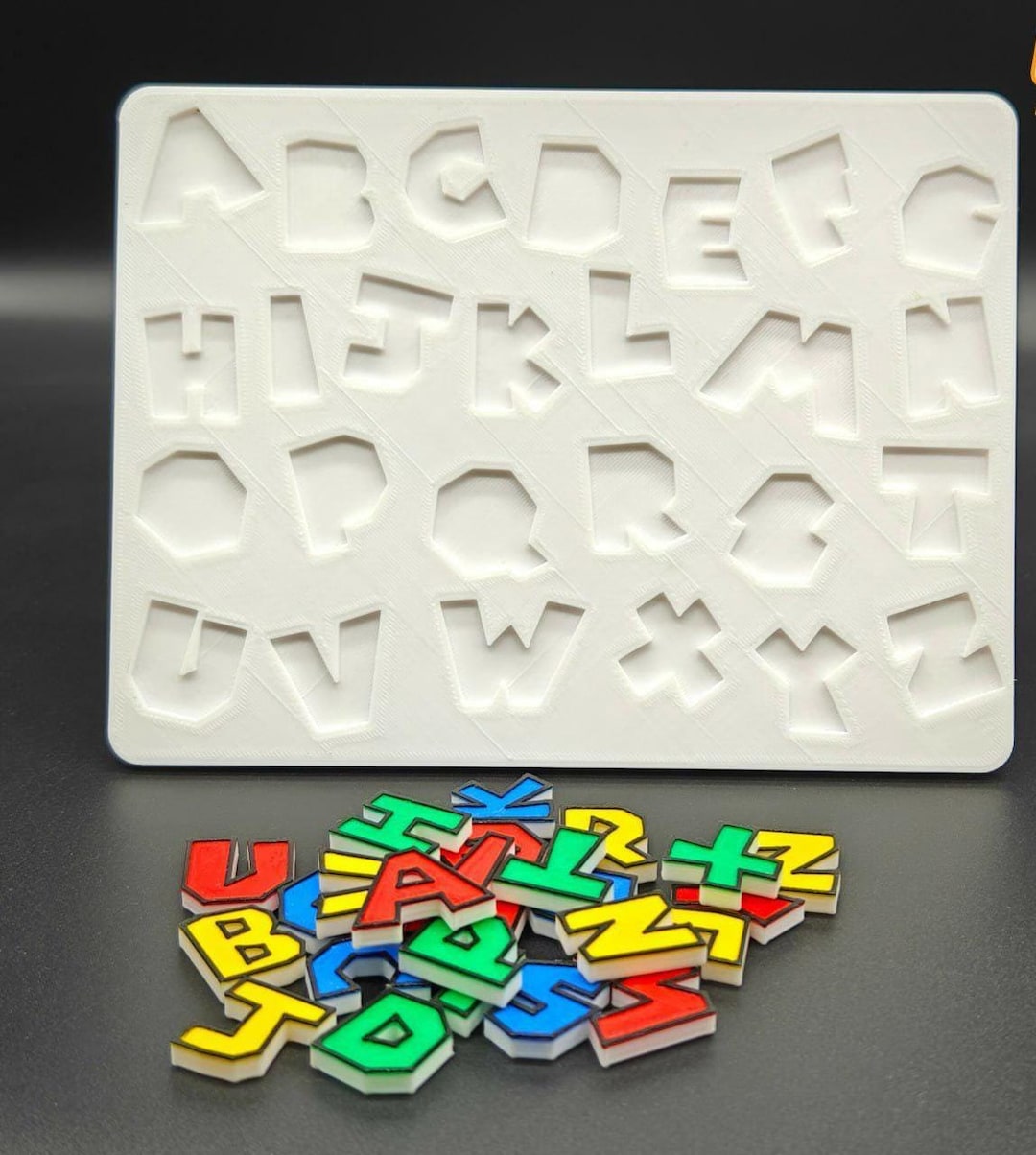 3D Printed Alphabet Table for Kids, Fun Learning Tool for Reading and ...