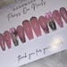 Bling Money Piece Set W Pink Bows Acrylic Press on Nails - Etsy