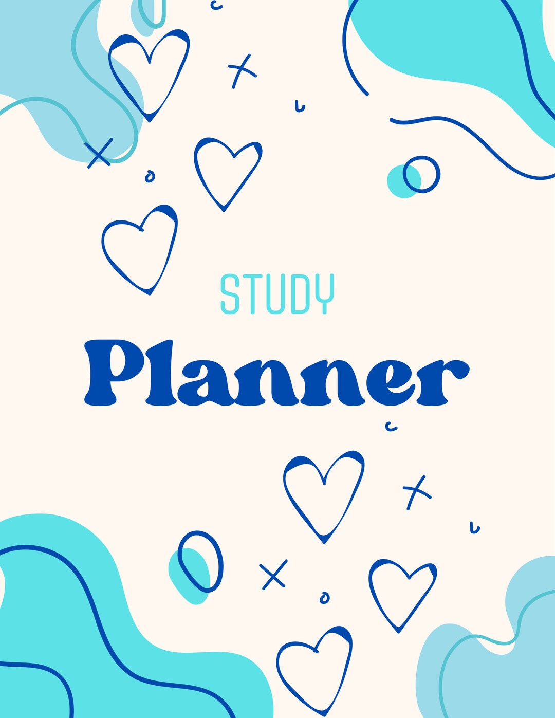 2024 Blue Horizon Study Planner - Etsy