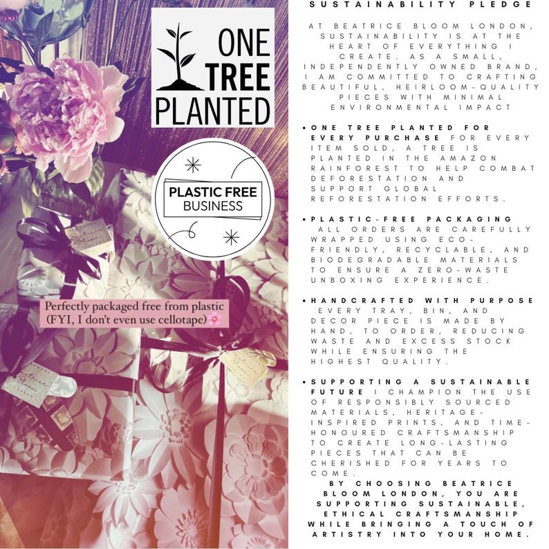 Liberty London Tana Lawn Waste Bin and Tissue Box Set - Etsy