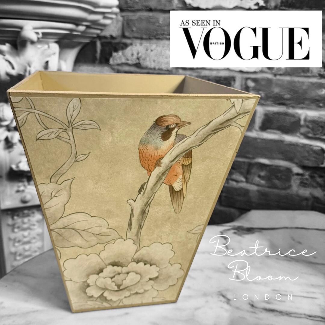 Chiswick Waste Paper Bin - Decoupage in Chiswick Grove by Sanderson ...