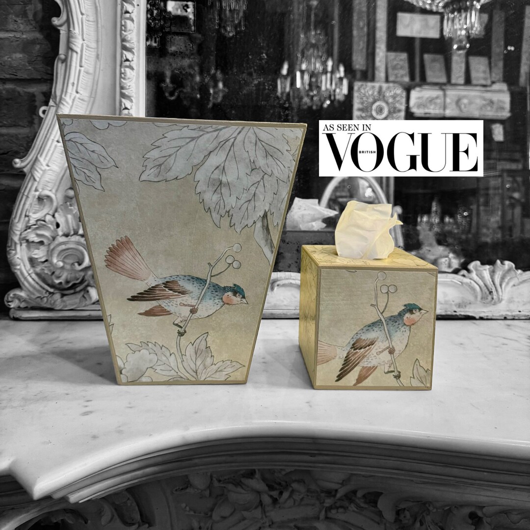 As Seen in British Vogue Chiswick Grove by Sanderson Waste Paper Bin ...