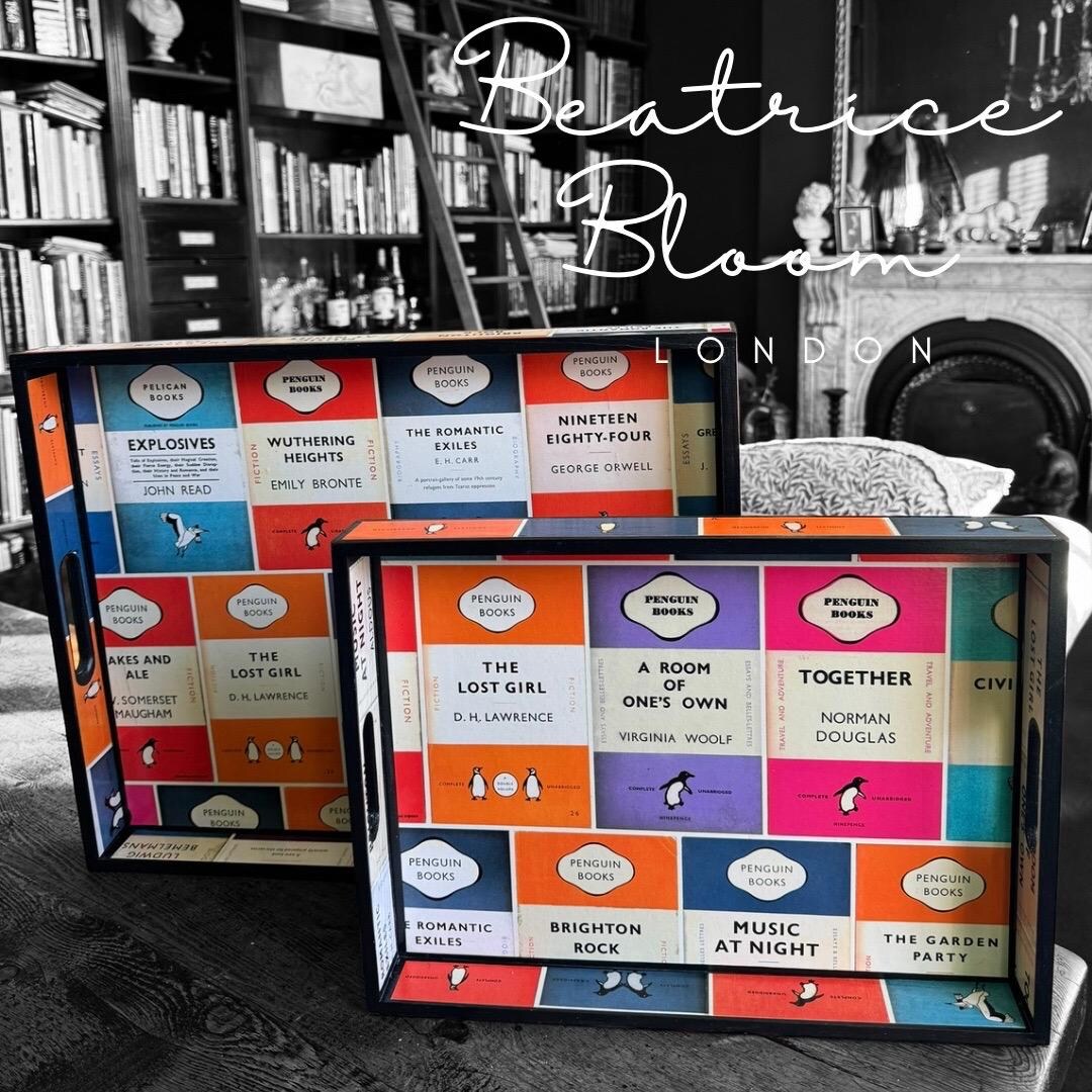 Penguin Puffin Book Covers Large Coffee Table Tray,ottoman Tray ...