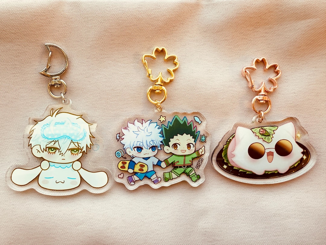 Cute Anime Keychains: Gojo, Nagi, Hunter X Hunter - Etsy