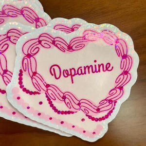 Dopamine Glitter Sticker, Dopamine Cake, Gift for Professor, Medical ...
