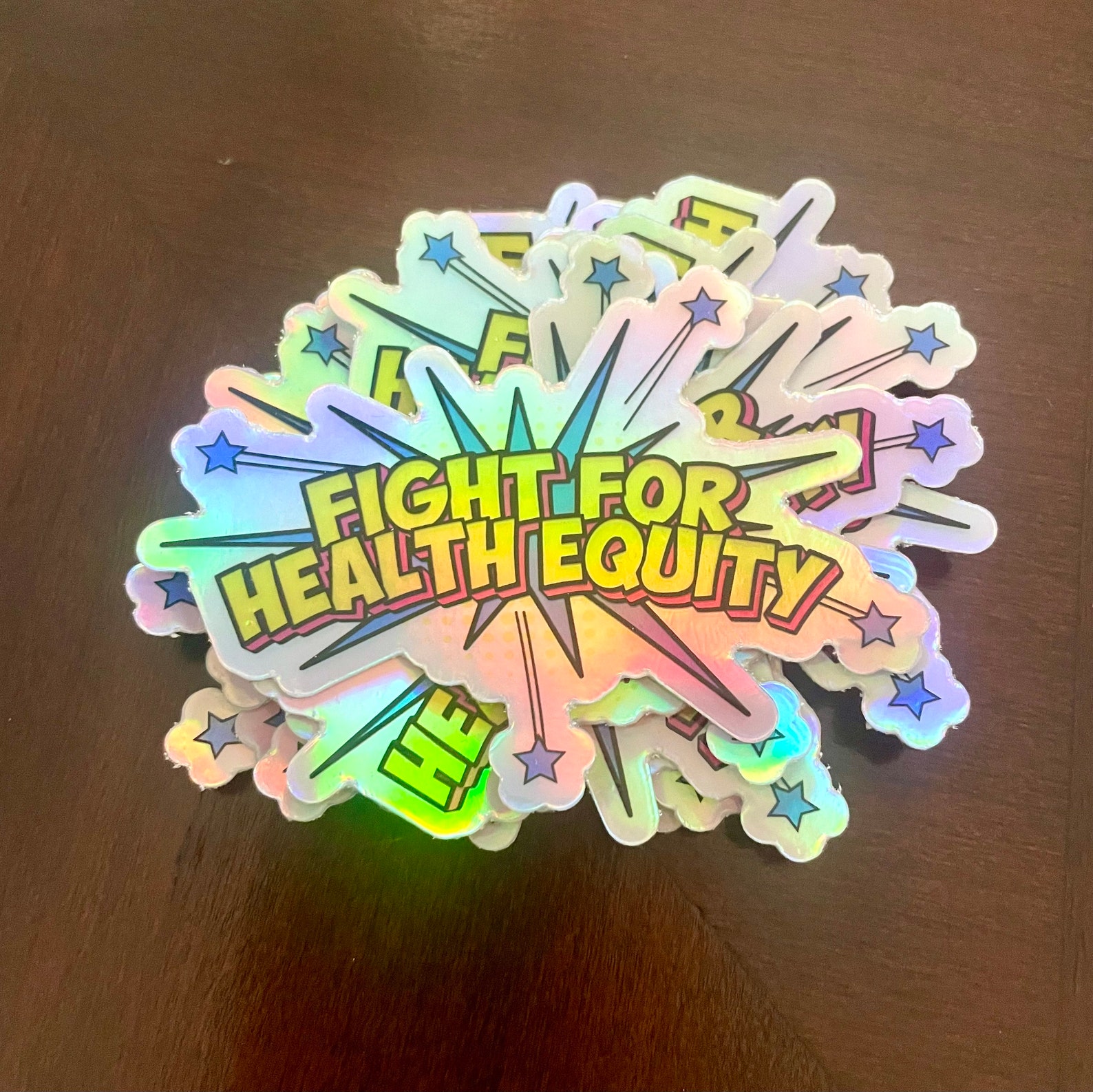 Fight for Health Equity Holographic Sticker - Public Health Decal - Etsy
