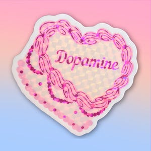Dopamine Glitter Sticker, Dopamine Cake, Gift for Professor, Medical ...