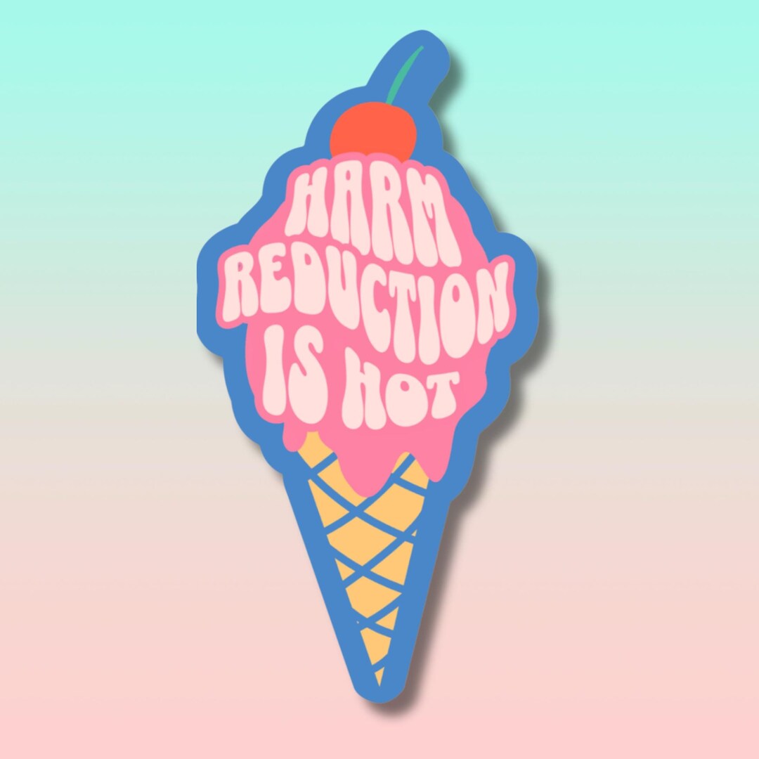 Harm Reduction Sticker, Clear Vinyl Sticker - Recovery Sticker, Social ...