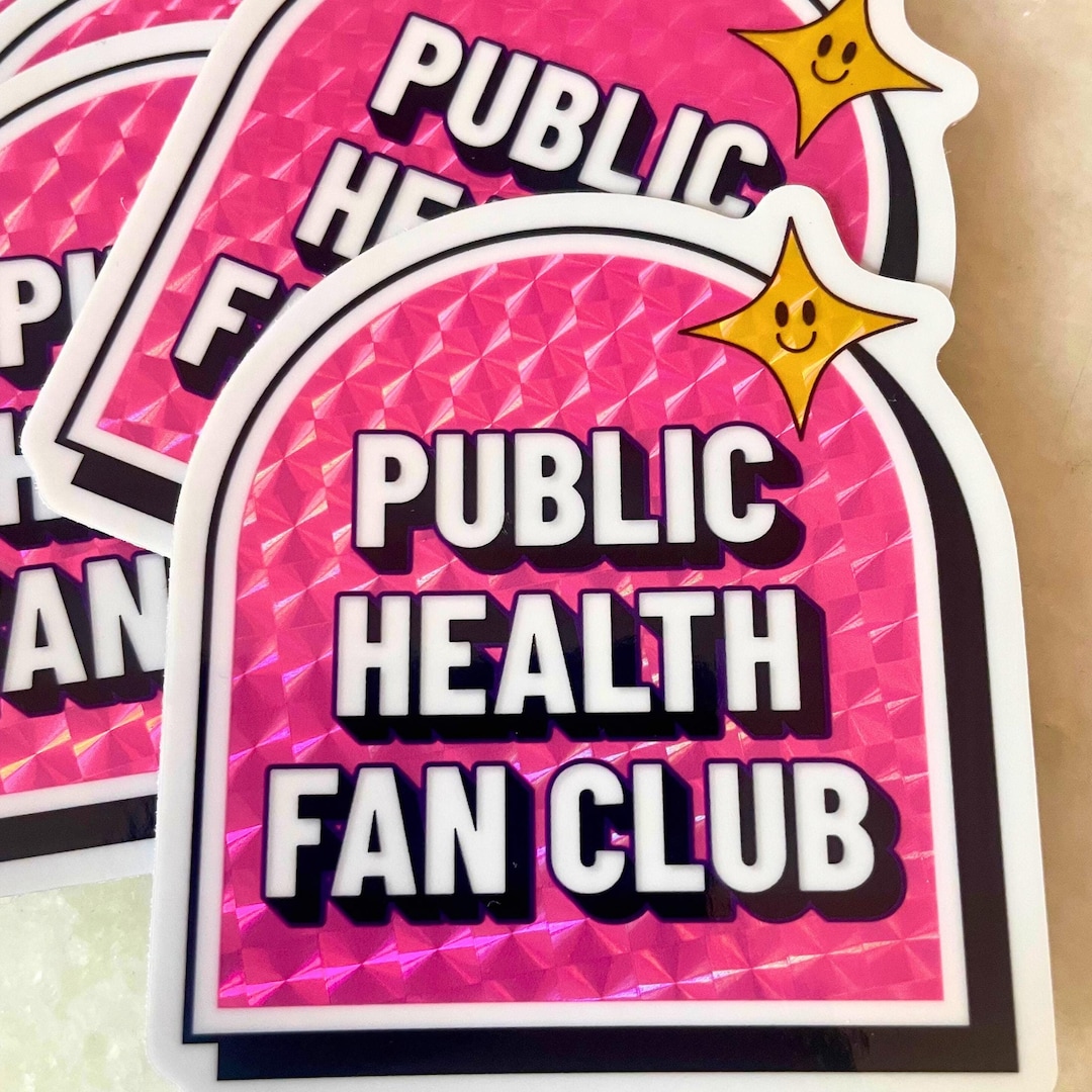 Public Health Fan Club Sticker- Gift for Public Health Student, Health ...