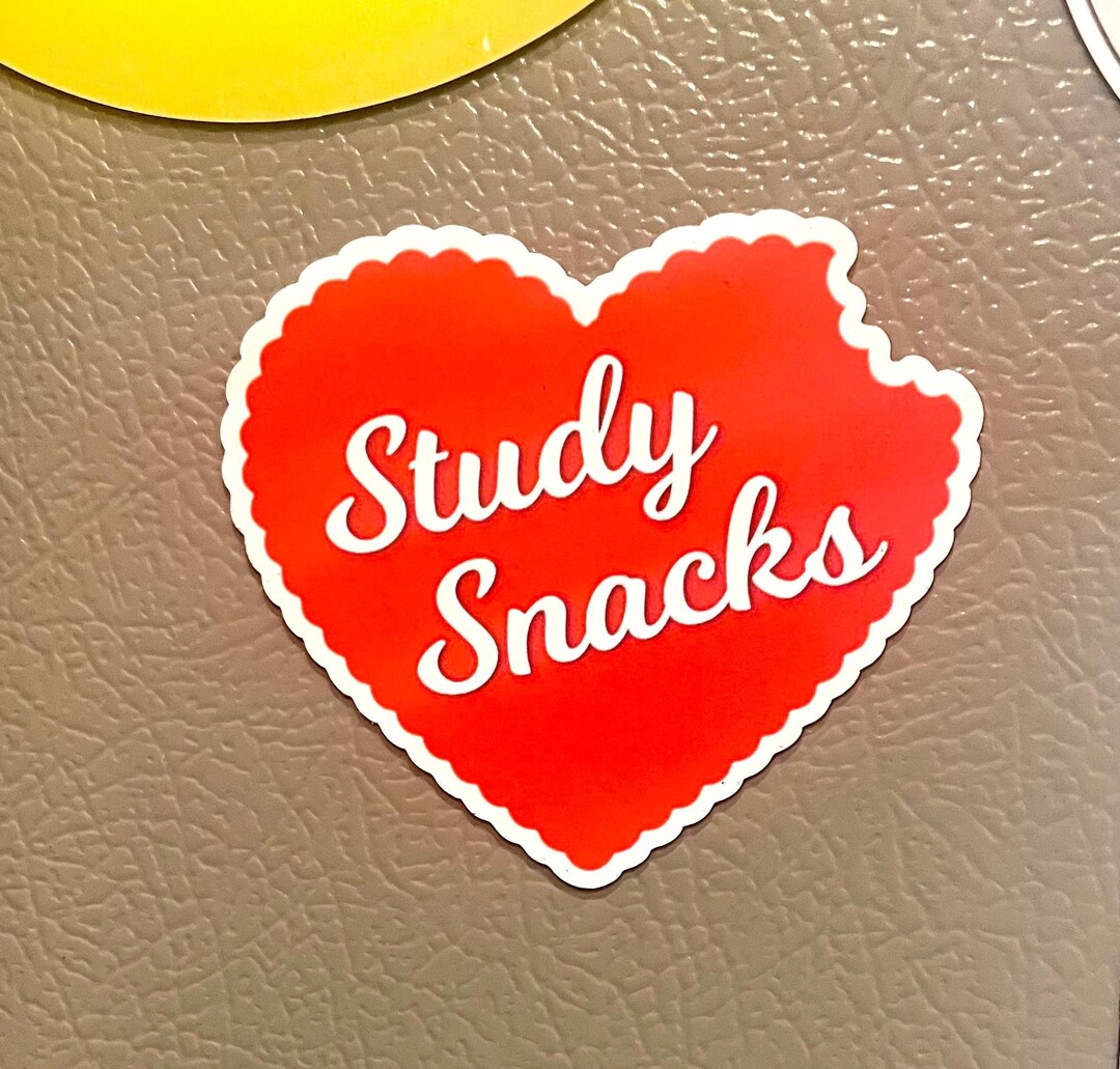 Study Snacks Magnet Funny Dorm Gift for College Student, College Care ...