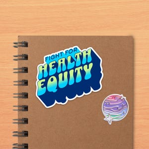 Fight for Health Equity Vinyl Sticker - Public Health, Health Justice ...
