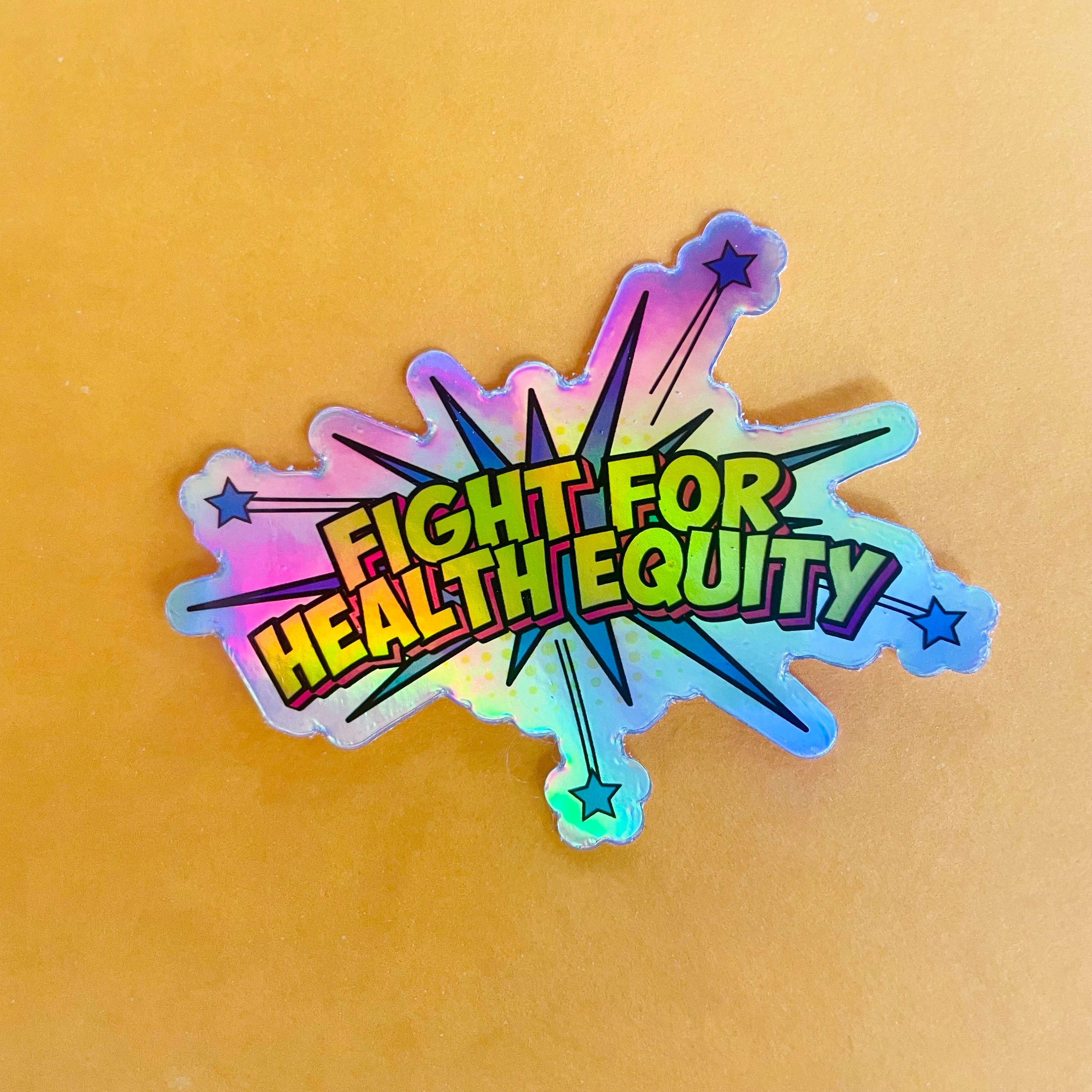 Fight for Health Equity Holographic Sticker - Public Health Decal - Etsy