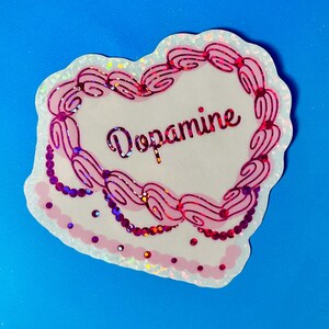 Dopamine Glitter Sticker, Dopamine Cake, Gift for Professor, Medical ...
