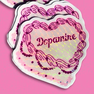 Dopamine Glitter Sticker, Dopamine Cake, Gift for Professor, Medical ...