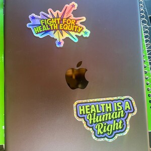 Fight for Health Equity Holographic Sticker - Public Health Decal - Etsy