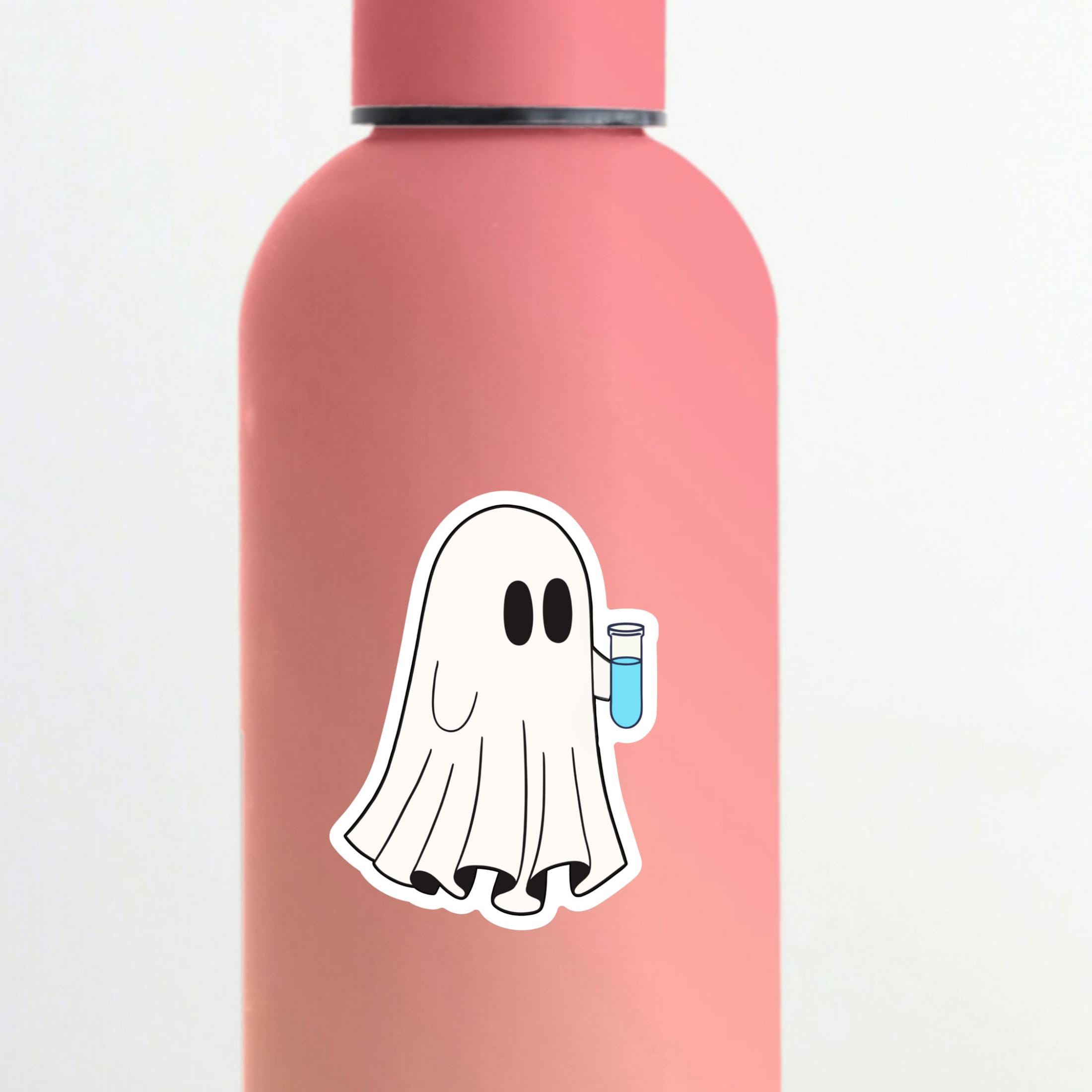 Ghost Scientist Vinyl Sticker, STEM Spooky Sticker, Spooky Science ...