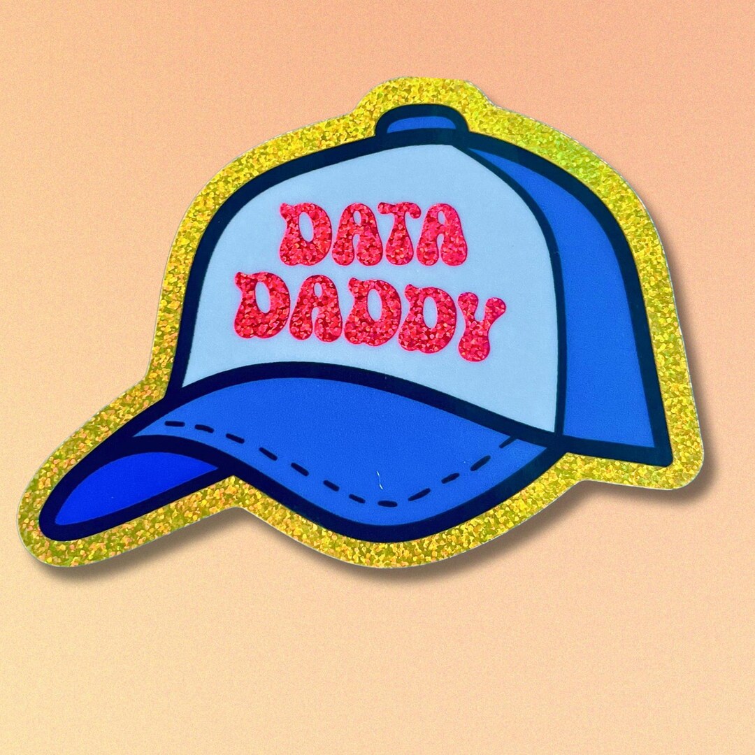Data Daddy Sticker, Glitter Data Sticker, Gift for Data Scientist, Researcher, Data Analyst ...