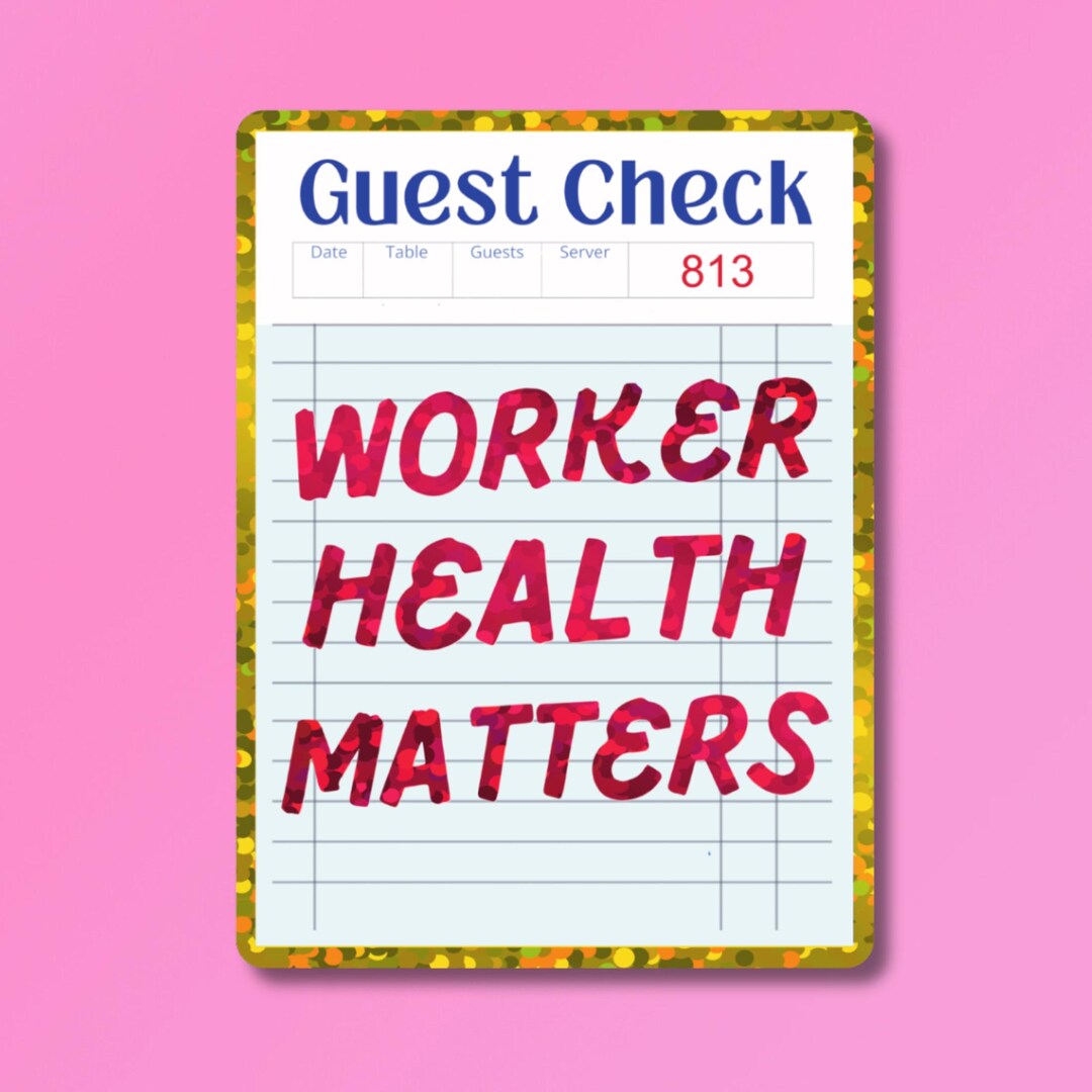 Worker Health Matters Sticker, Healthy Work, Workers Rights, Pro-union ...