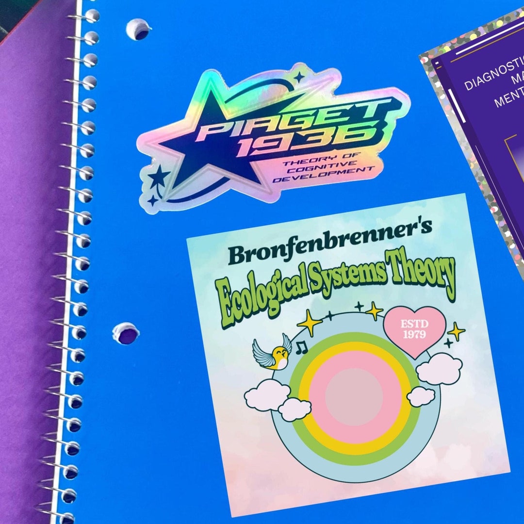 Psychology Sticker - Piaget Theory of Cognitive Development Sticker ...