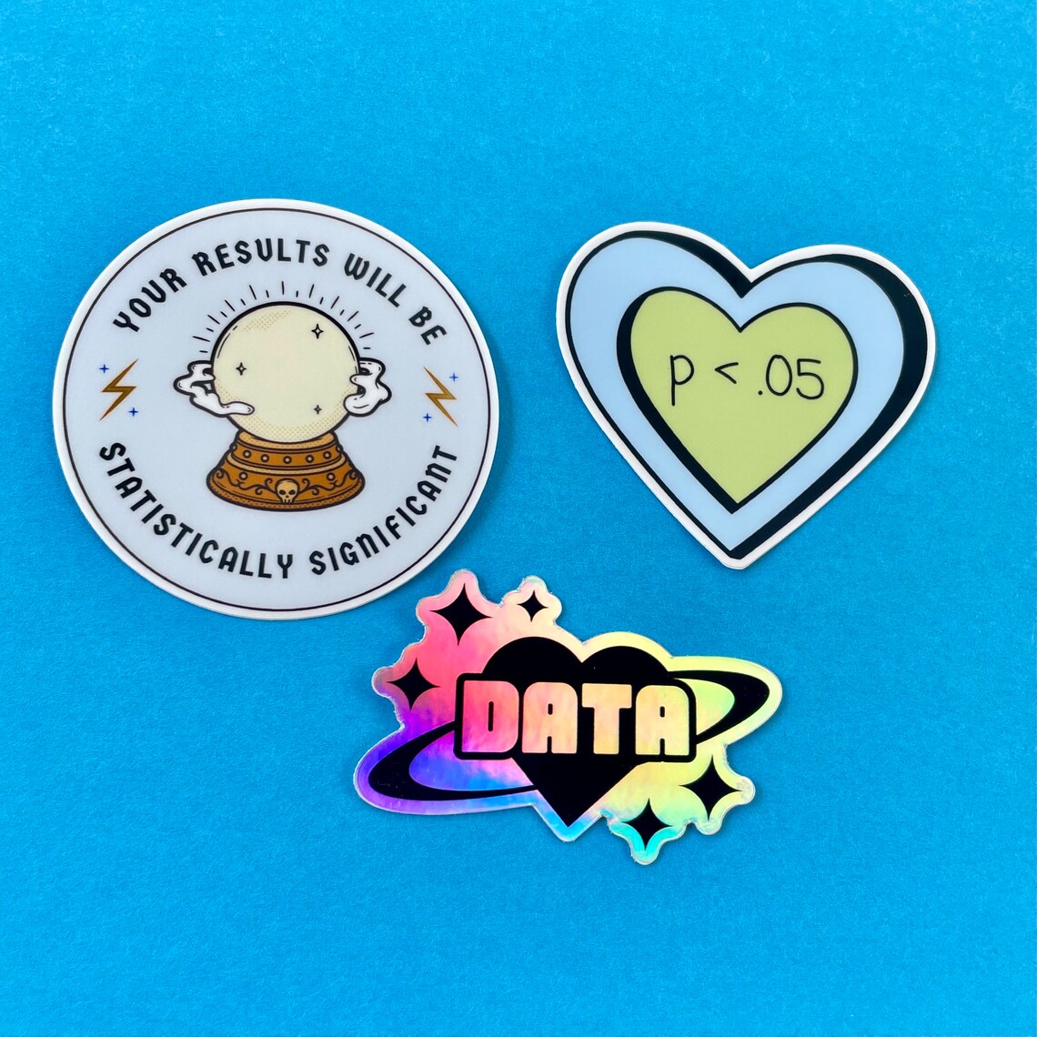 P-value Heart Sticker, P.05 Heart Sticker, Statistics Sticker ...