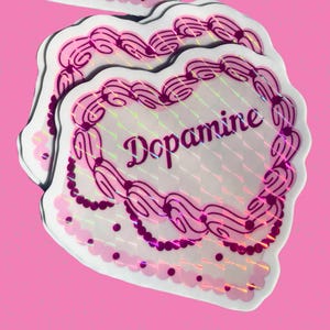 Dopamine Glitter Sticker, Dopamine Cake, Gift for Professor, Medical ...