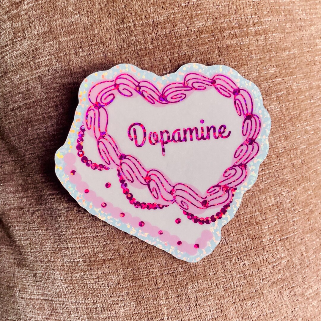 Dopamine Glitter Sticker, Dopamine Cake, Gift for Professor, Medical ...