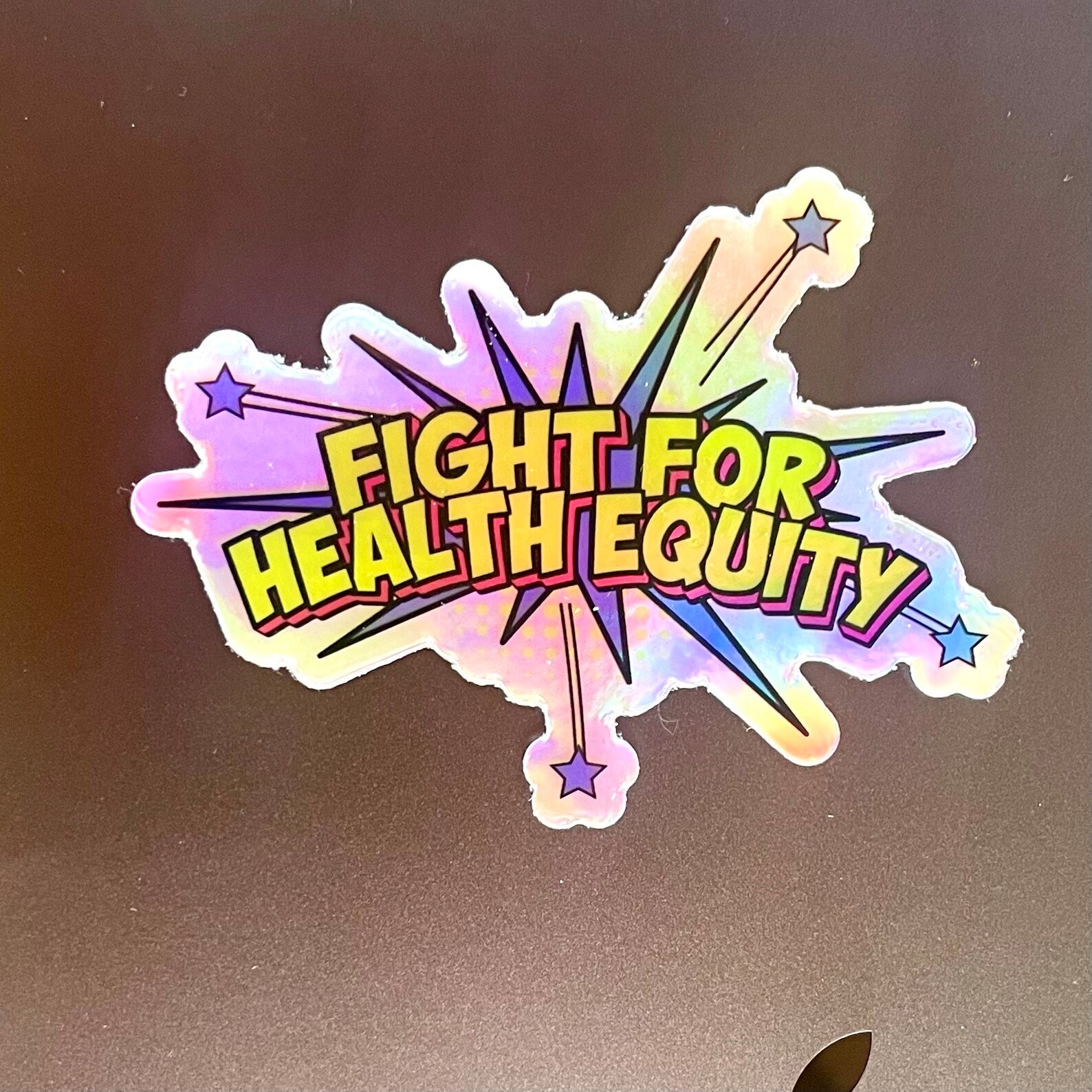 Fight for Health Equity Holographic Sticker - Public Health Decal - Etsy
