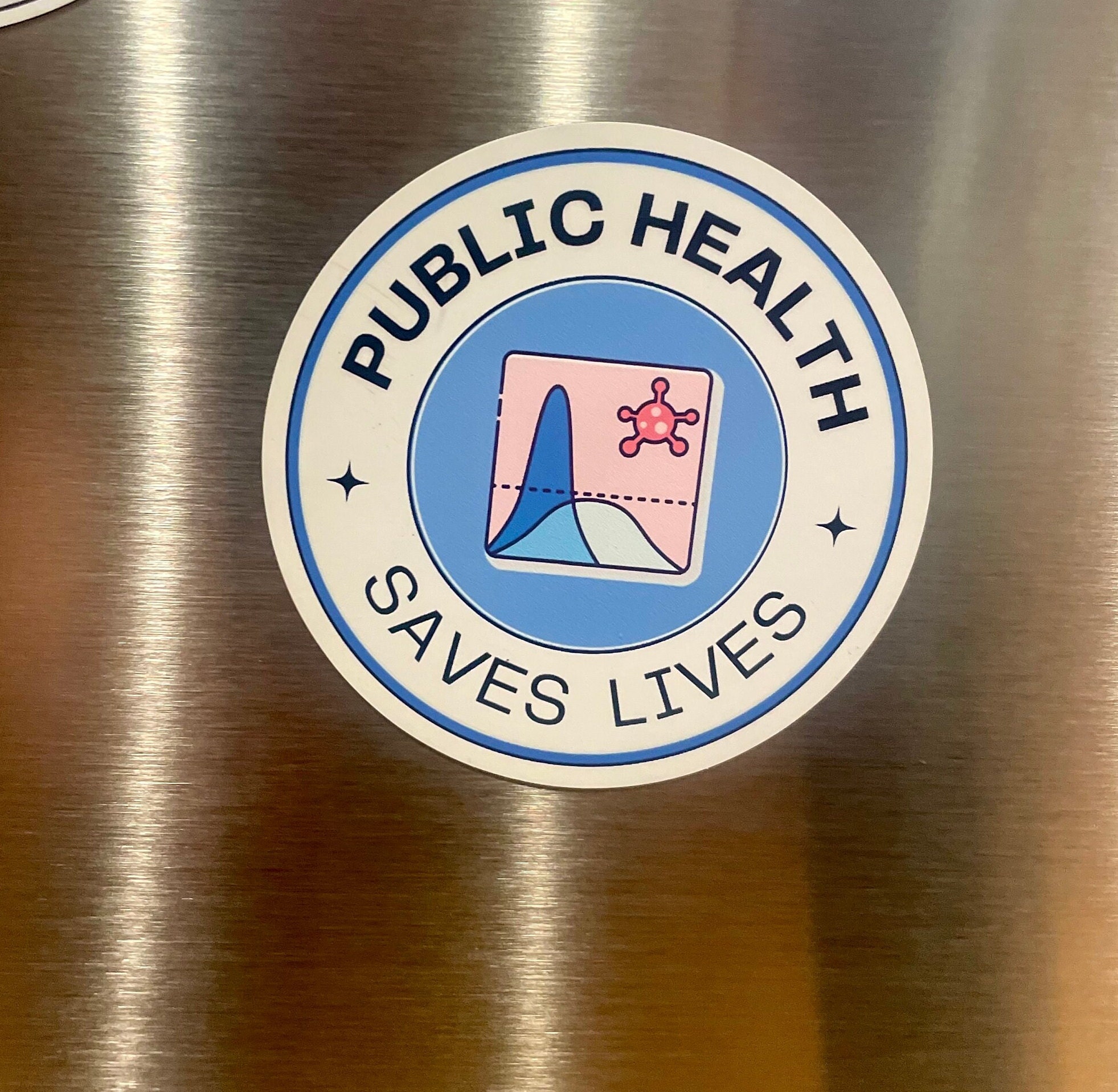 Public Health Saves Lives Badge Magnet, Public Health Gift, Public ...