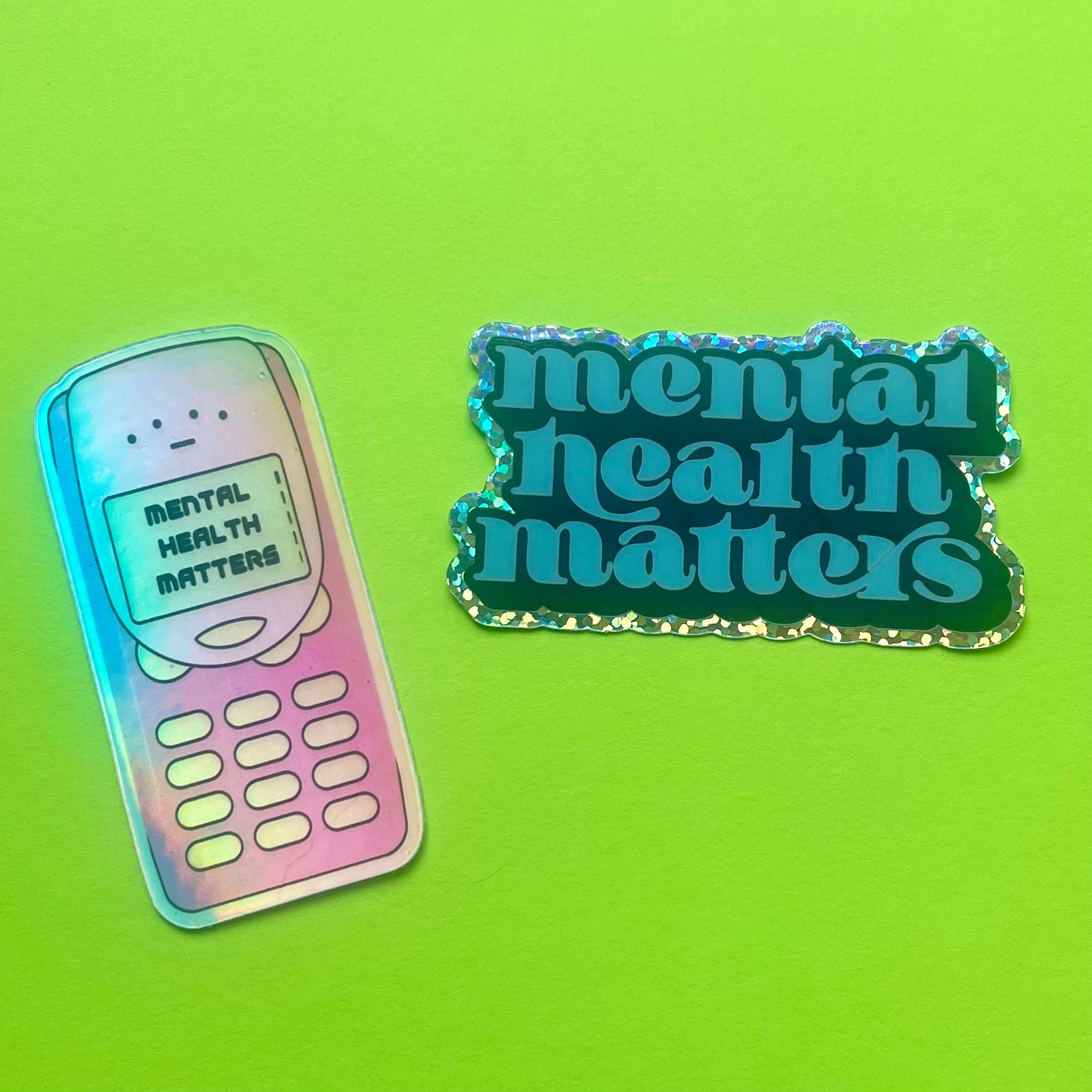 Mental Health Sticker Duo, Mental Health Matters Stickers, Gift for ...