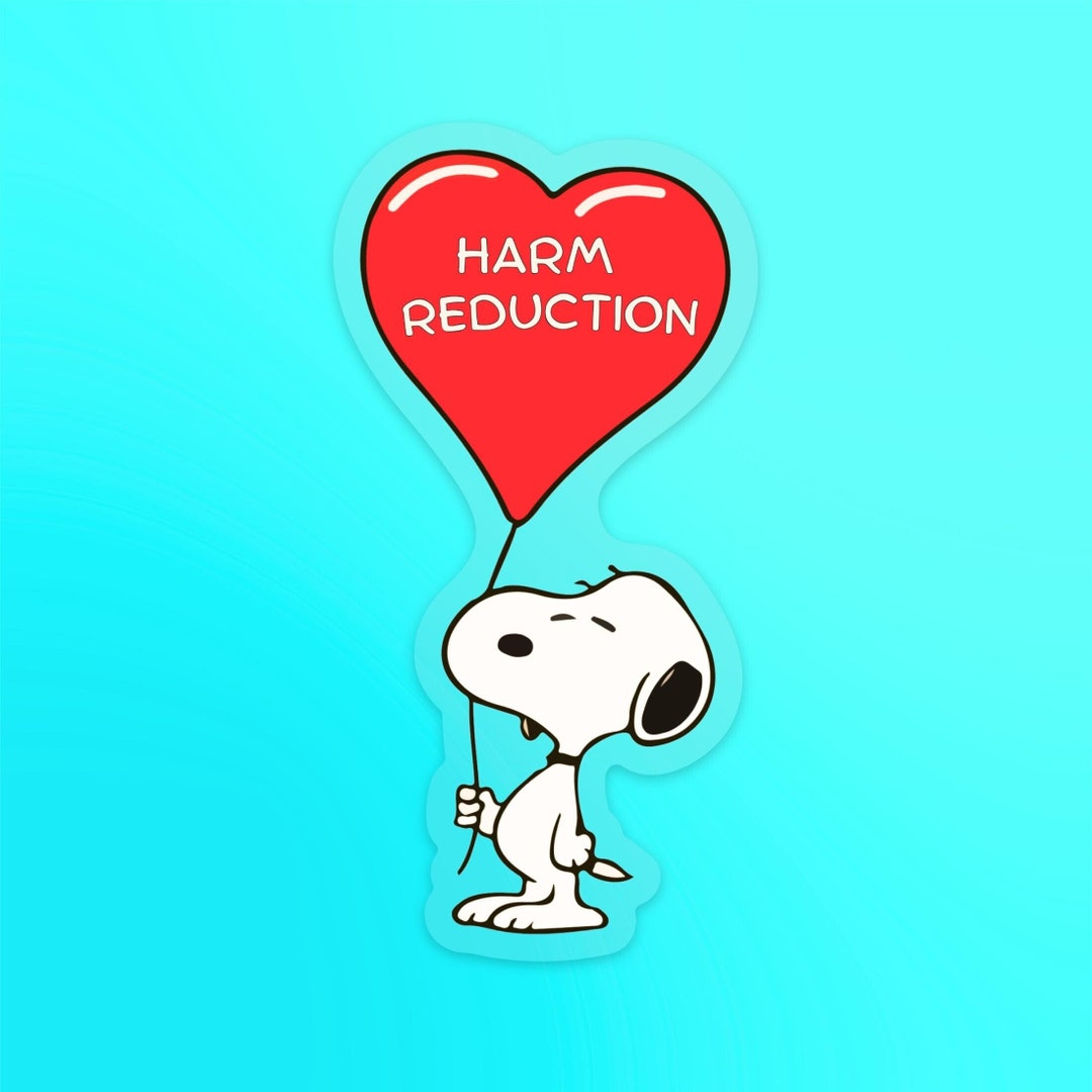 Harm Reduction Sticker, Clear Vinyl Sticker - Recovery Sticker, Social ...