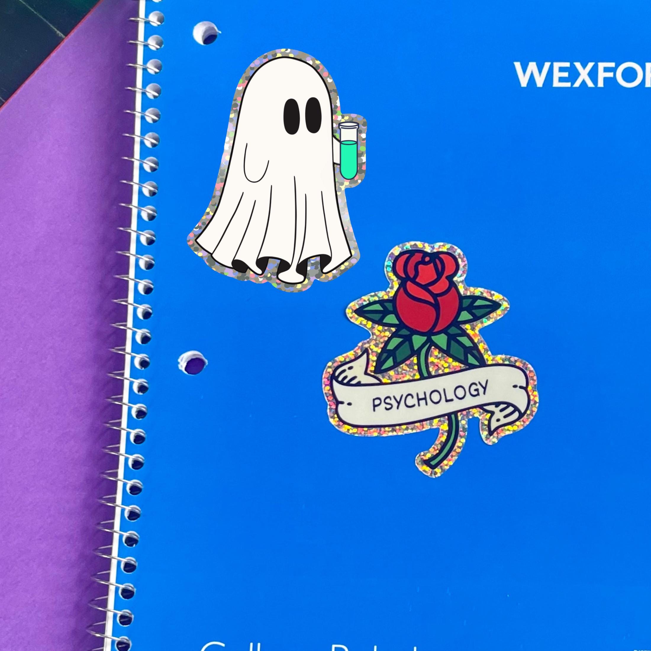 Ghost Scientist Vinyl Sticker, STEM Spooky Sticker, Spooky Science ...