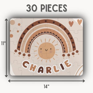 Custom Kids Name Puzzle, Personalized Toddler Gift Puzzle, Custom Name ...