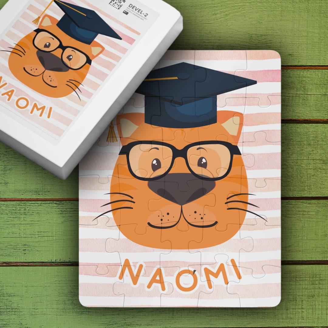 Personalized Kindergarten Graduation Gift Puzzle, Custom Kids Puzzle ...