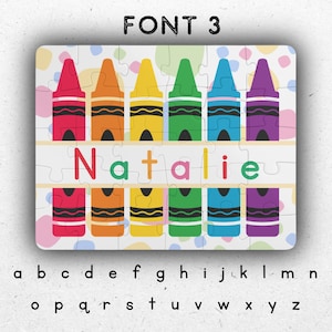 Personalized Name Puzzle - Custom Kids Puzzle, Educational Gift for ...