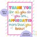 Colorful Teacher Appreciation 8x10 Printable Sign, PTO PTA Instant ...
