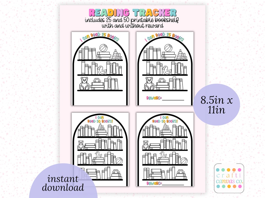 Fun Summer Reading Tracker for Kids, Teen Challenge & Reward Chart ...