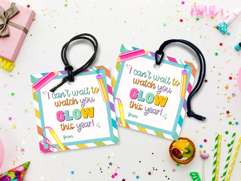 Glow Stick Student Welcome Gift Tag, Back to School, Open House Favor ...