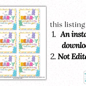 Gummy Bear Student Welcome Gift Tag, Back to School, Open House Favor ...