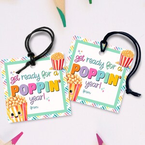 Popcorn Student Welcome Gift Tag, Teacher Back to School, Open House ...