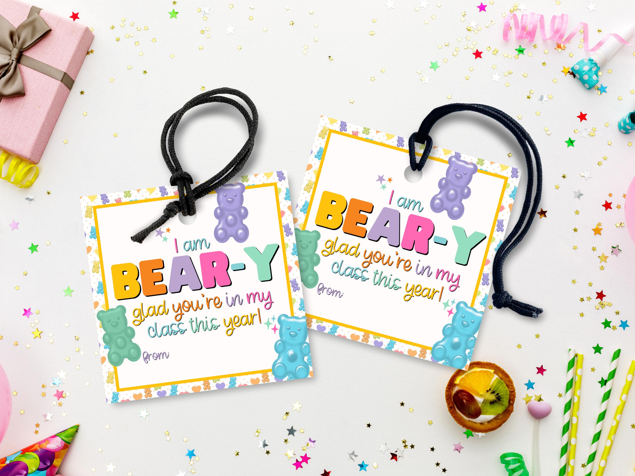 Gummy Bear Student Welcome Gift Tag, Back to School, Open House Favor ...