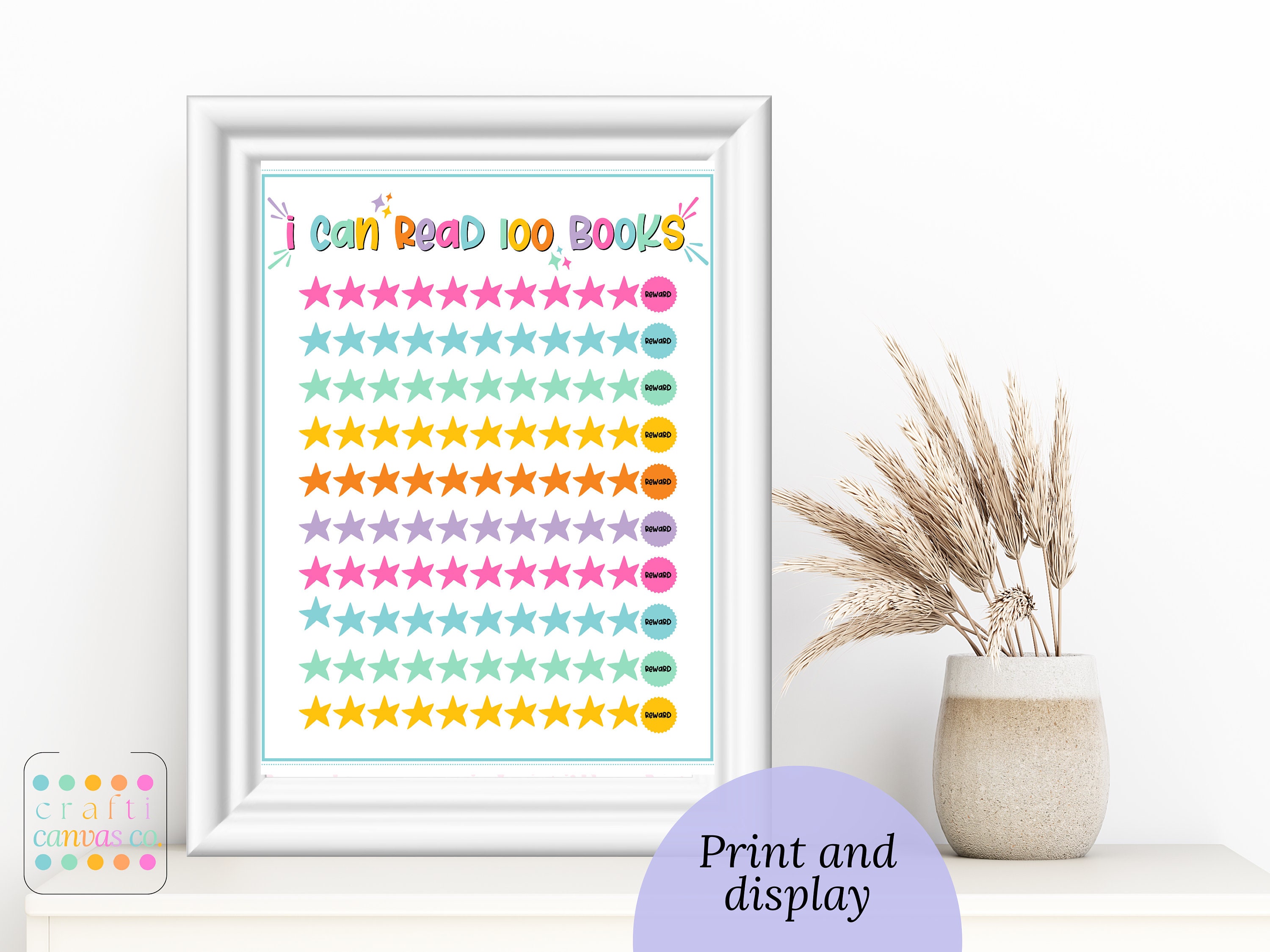 Summer Reading Tracker Printable, Instant Download, Track 25, 50, or ...