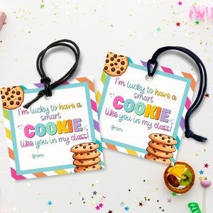 Cookie Student Welcome Gift Tag, Smart Cookie Back to School, Open ...