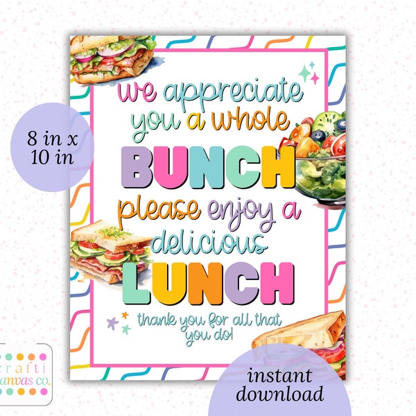 Employee Appreciation Lunch Flyer - Etsy
