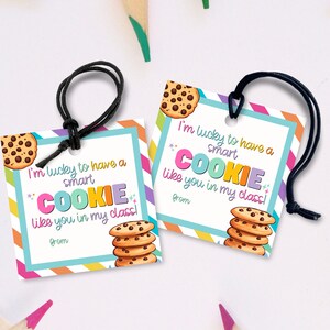 Cookie Student Welcome Gift Tag, Smart Cookie Back to School, Open ...
