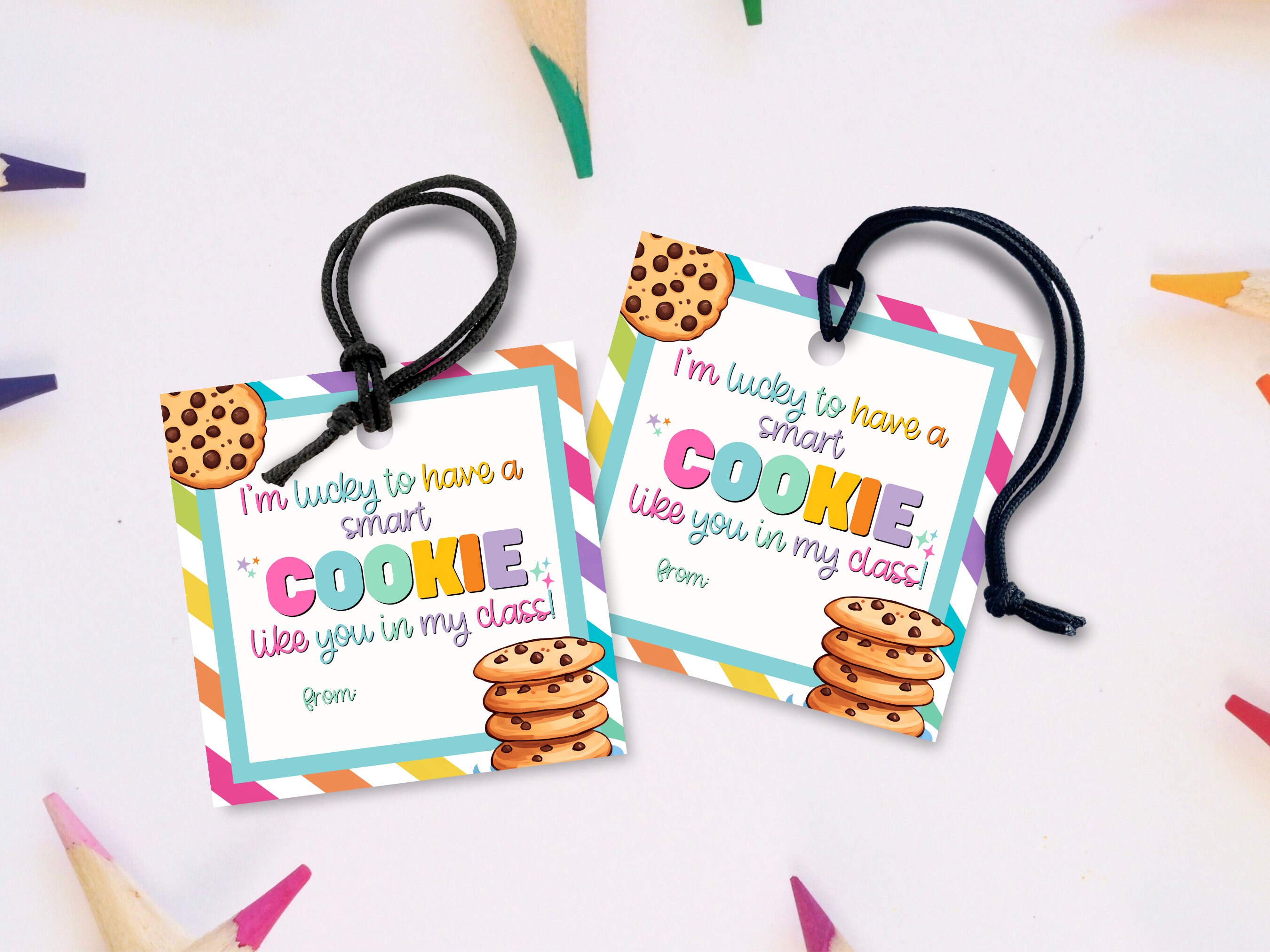 Cookie Student Welcome Gift Tag, Smart Cookie Back to School, Open ...