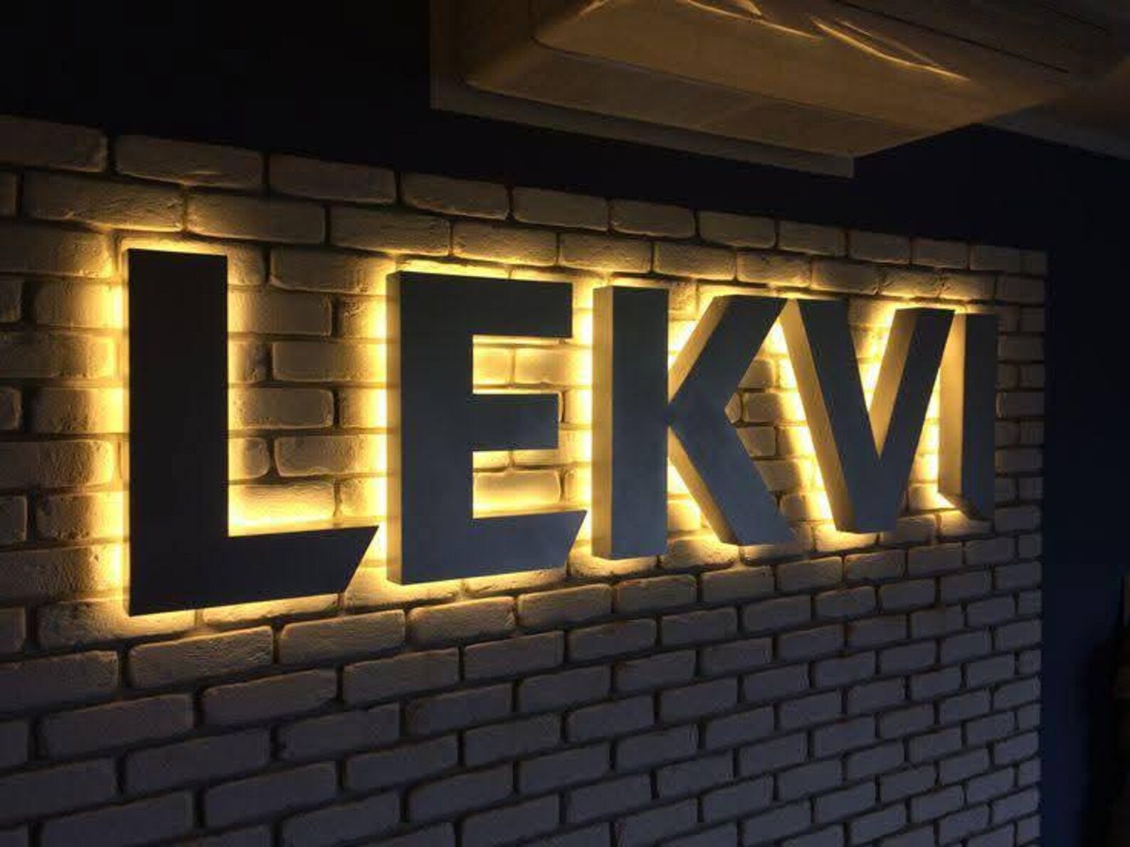 Perforated Letters Business Outdoor Signs, Backlit Stainless Steel 3D ...