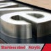 Perforated Letters Business Outdoor Signs, Backlit Stainless Steel 3D ...
